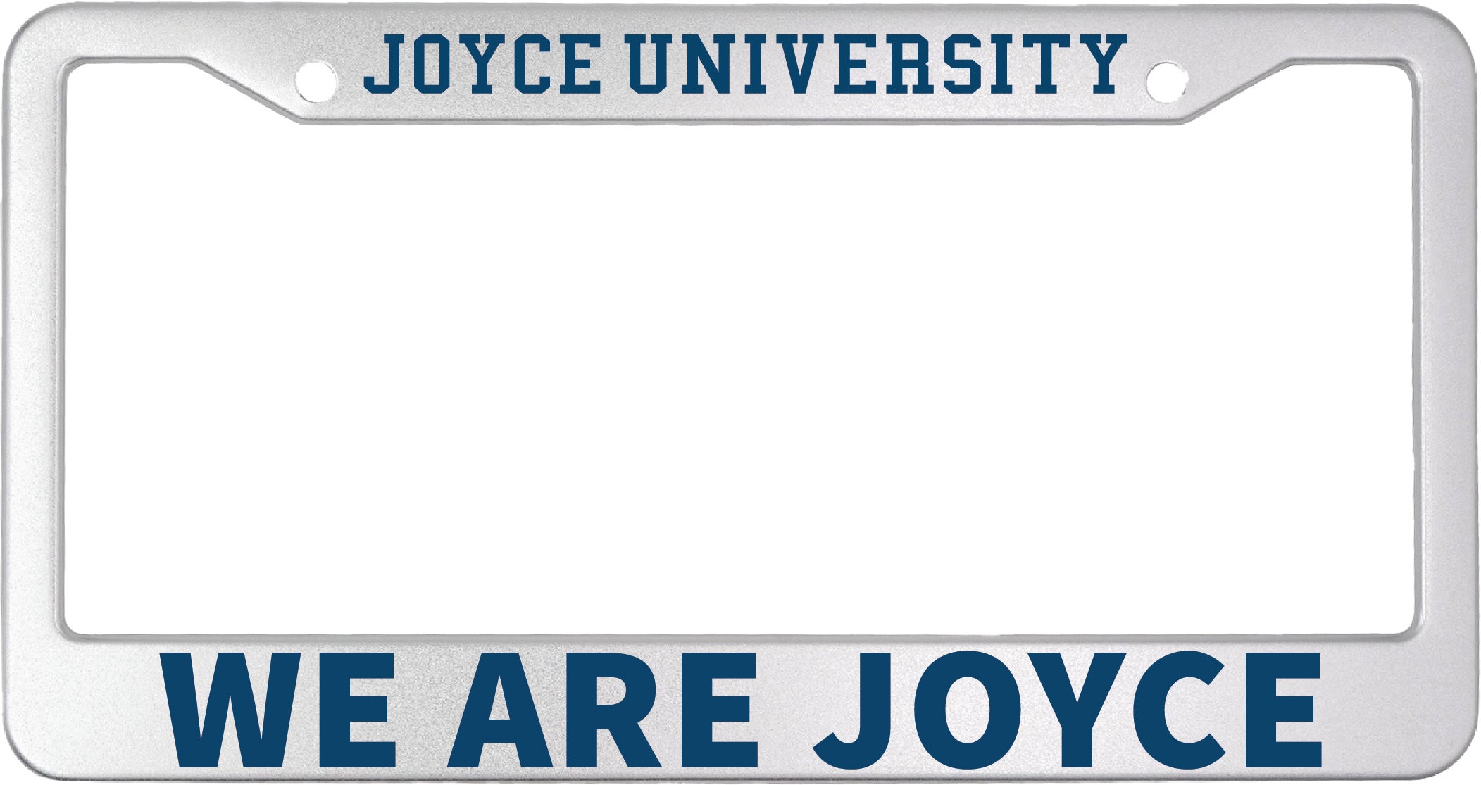 Aluminum Alloy License Plate Frame – Joyce University